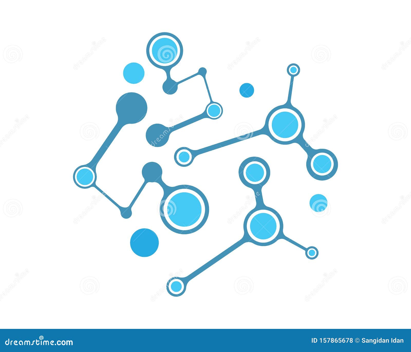 Molecule Logo Vector Illustration Design Stock Vector - Illustration of ...