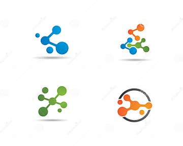 Molecule logo vector stock vector. Illustration of template - 120935429