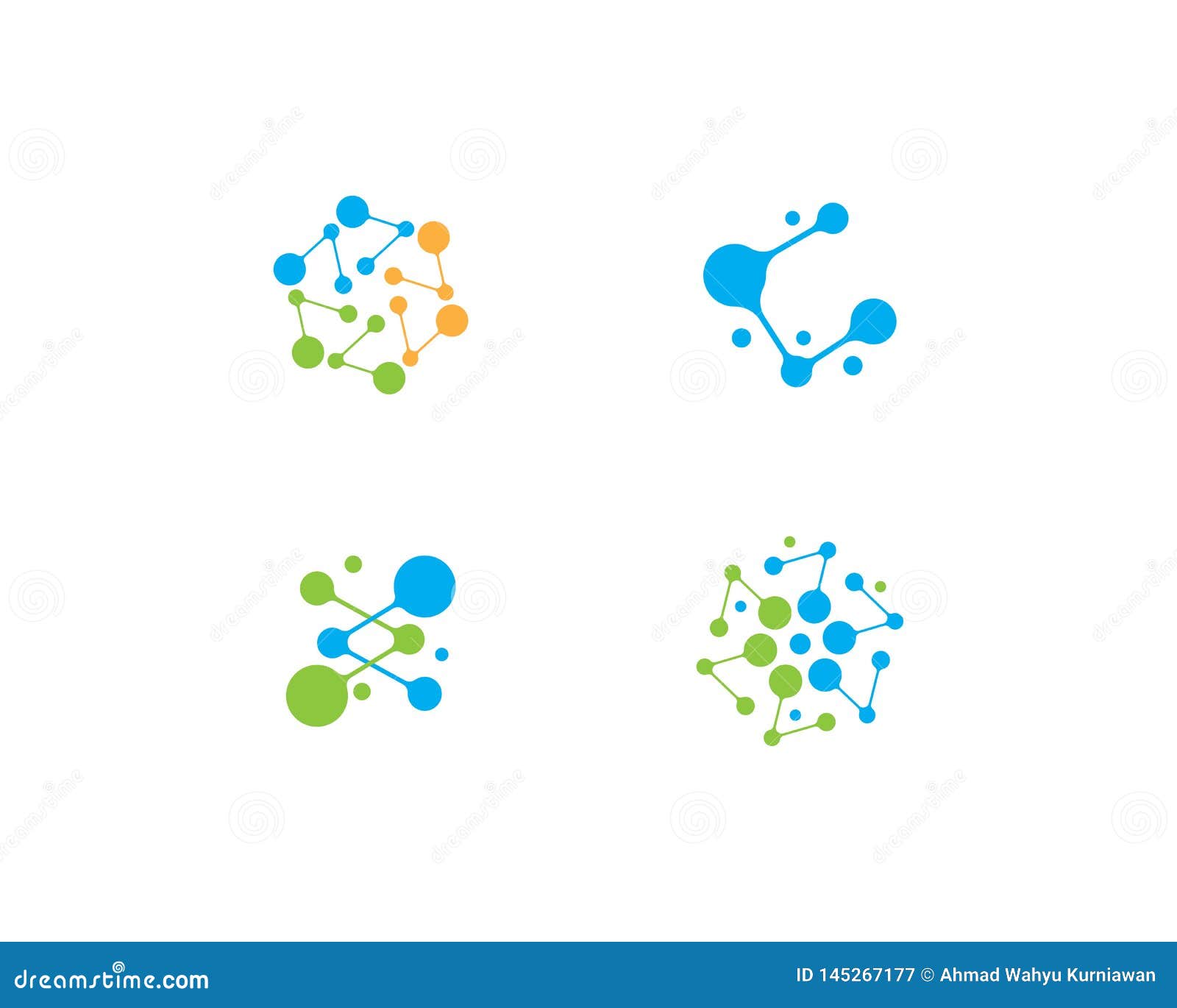 Molecule logo vector stock vector. Illustration of connect - 145267177
