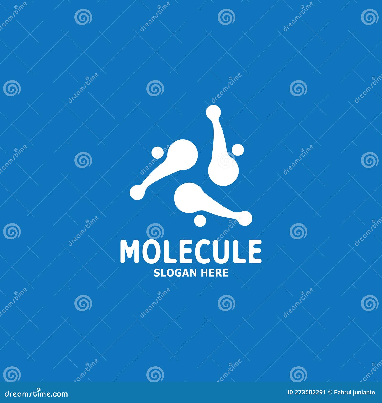 Molecule Logo Vector Template Illustration Stock Vector - Illustration ...