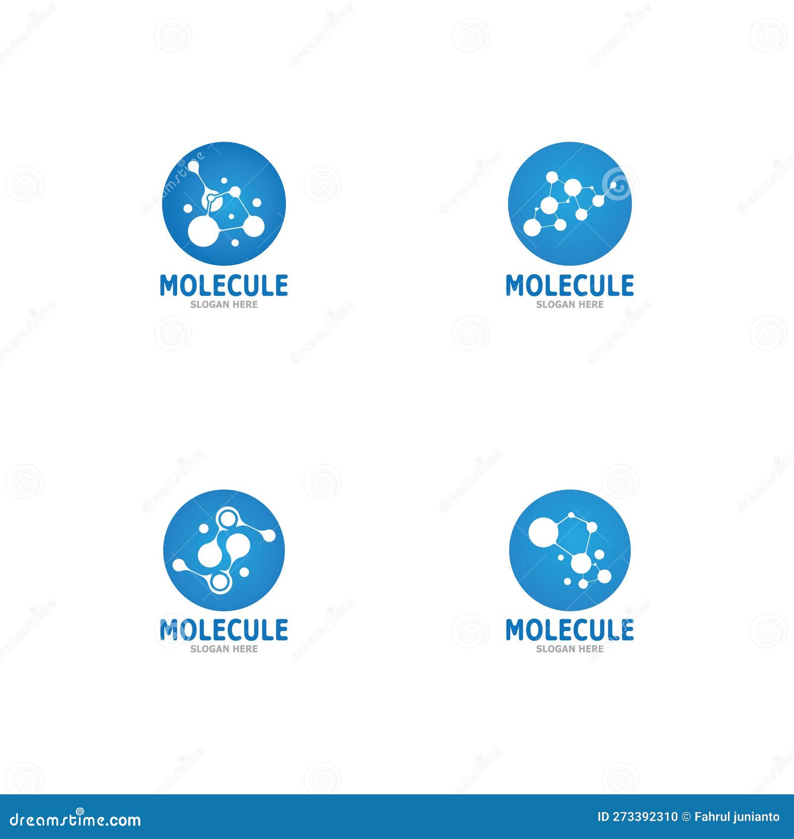 Molecule Logo Vector Template Illustration Stock Illustration ...