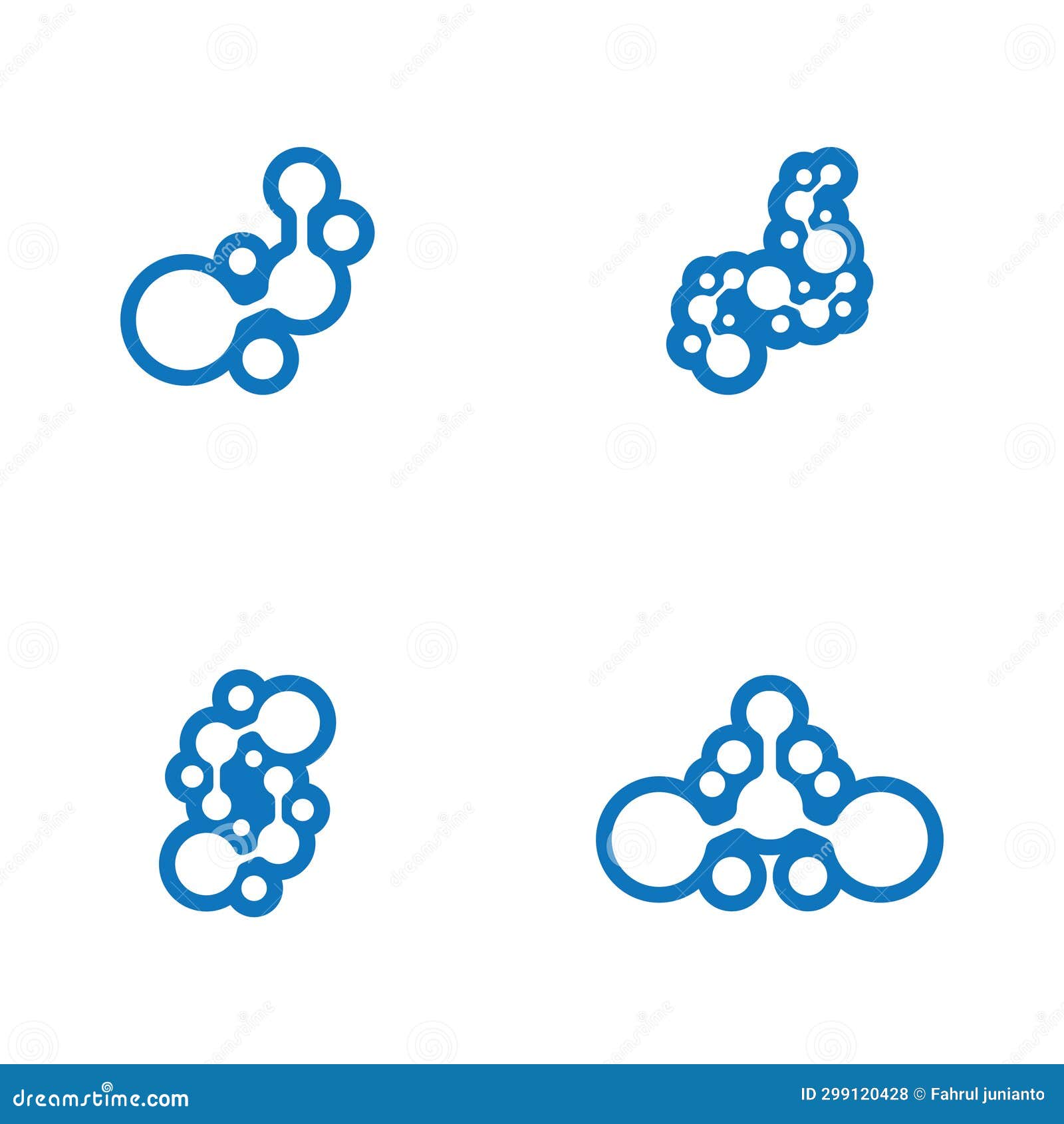 Molecule Logo Vector Template Illustration Stock Illustration ...