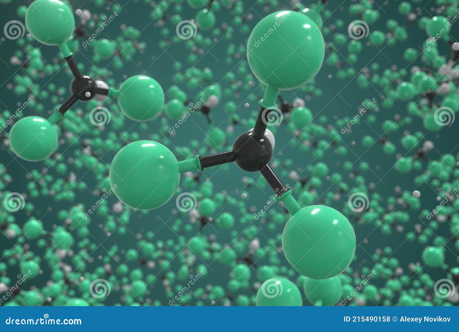 Chloroform, Molecular Structures, Anesthetic, Ball And Stick Model 3d ...