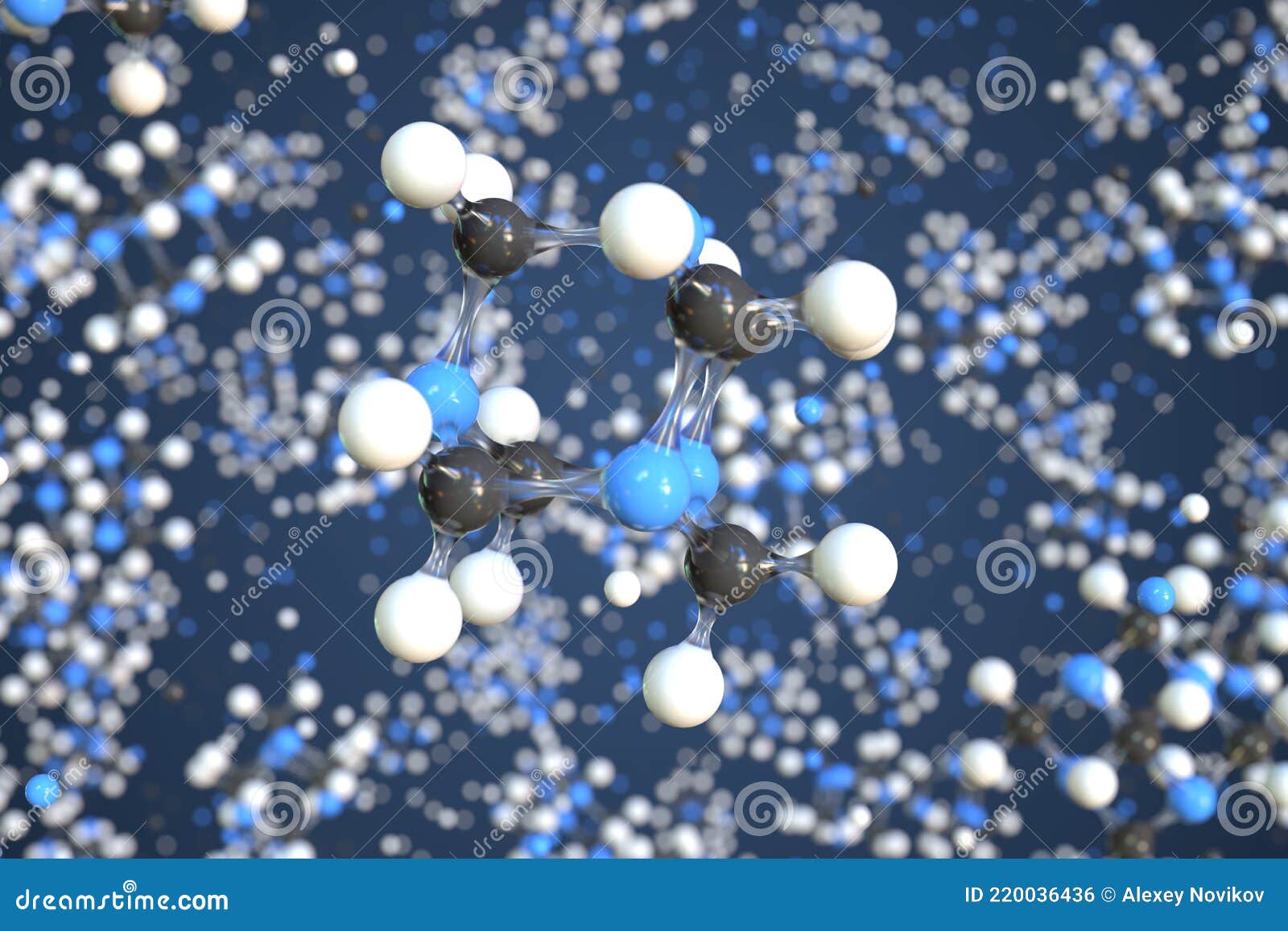 Molecule of Hexamine, Conceptual Molecular Model. Scientific 3d ...