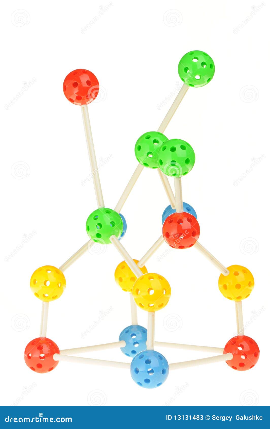Molecule model stock image. Image of concepts, pattern - 13131483