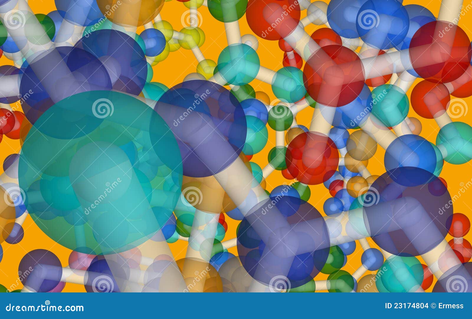 Molecule model stock illustration. Illustration of molecules - 23174804