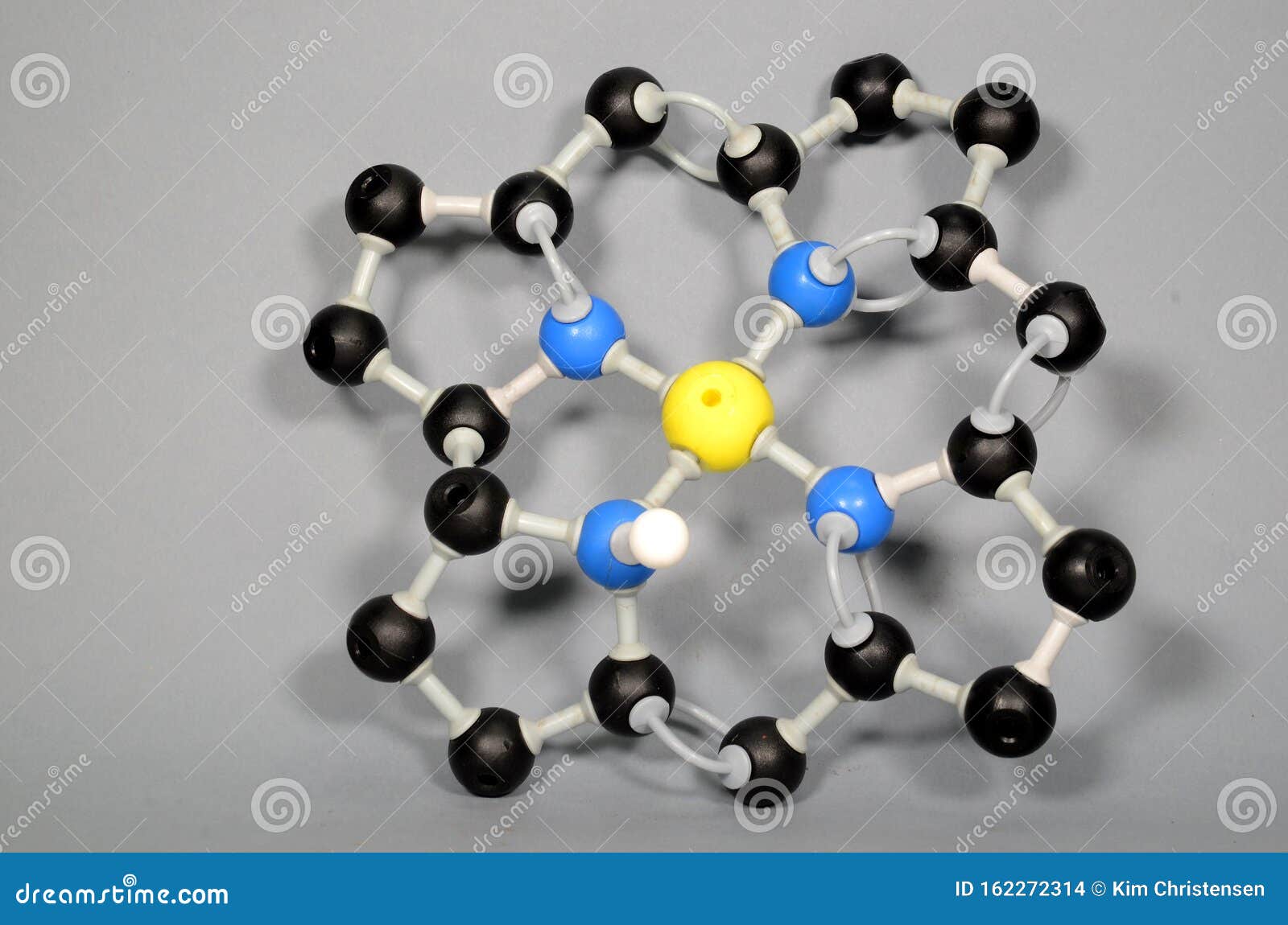Molecule Model of a Corrin Ring. Stock Photo - Image of chemistry ...