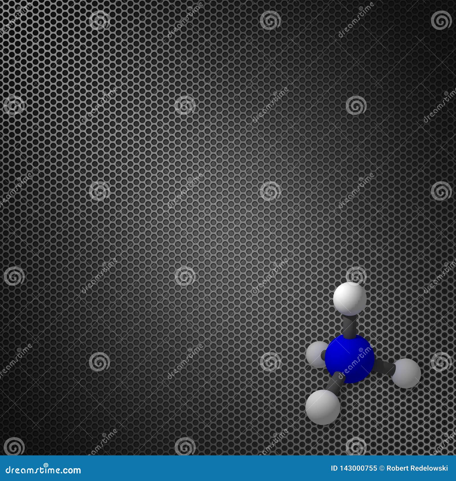 Molecule Model on a Gradient Mesh Background. Stock Illustration ...