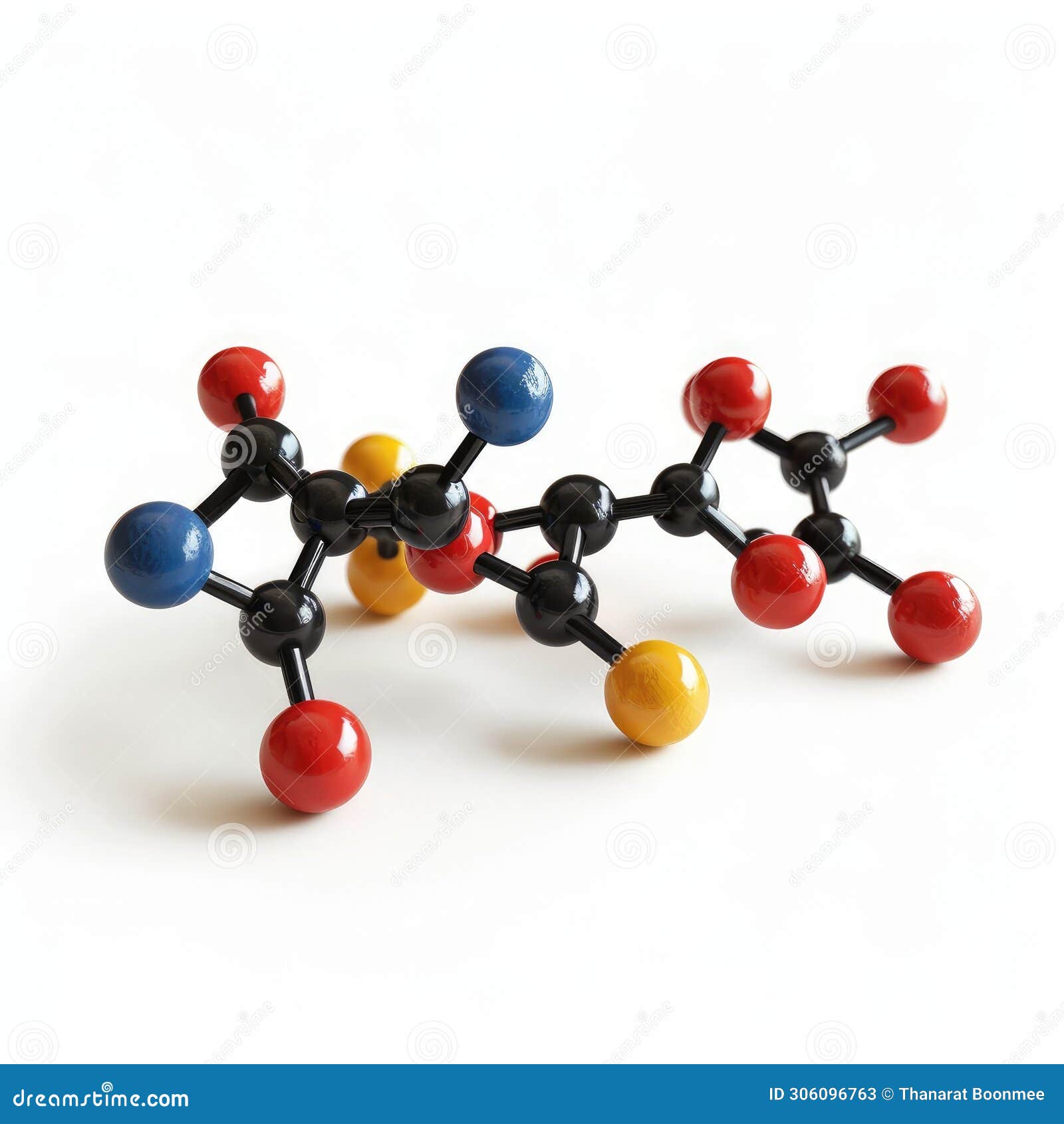 Molecule Model Isolated on White Background, Perfect for Scientific ...