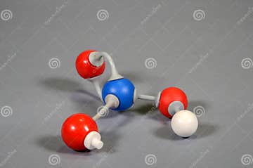 Molecule Model of Nitric Acid. Stock Photo - Image of chemistry ...