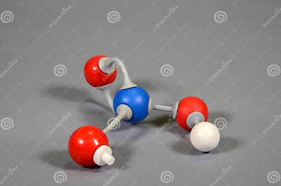 Molecule Model of Nitric Acid. Stock Photo - Image of chemistry ...