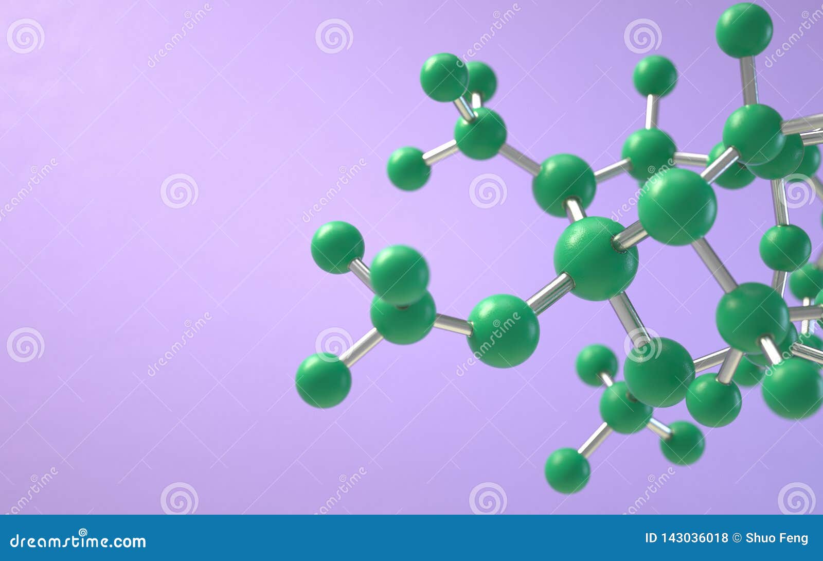 Molecule Model. Science Concept. 3d Rendering,conceptual Image Stock ...