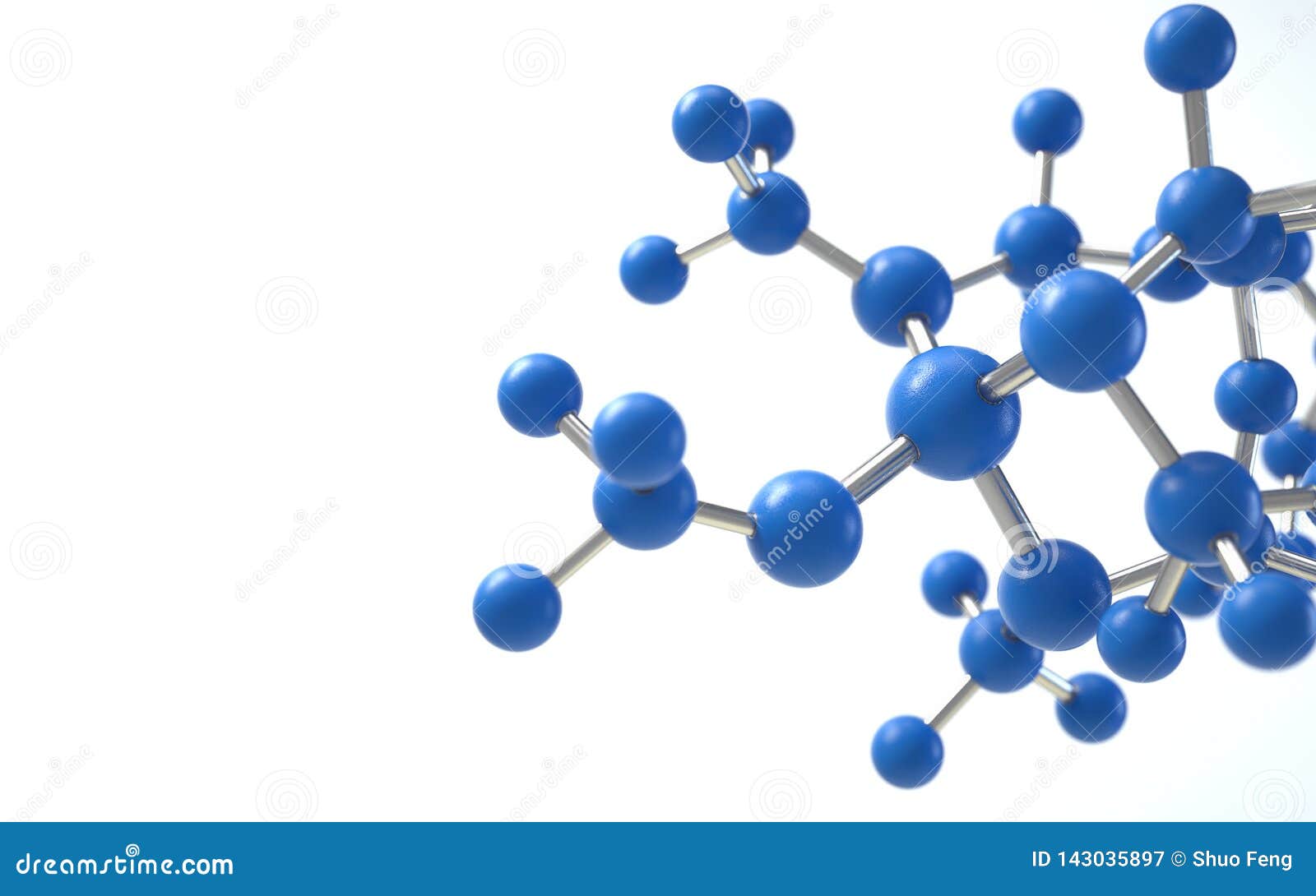 Molecule Model. Science Concept. 3d Rendering,conceptual Image. Stock ...
