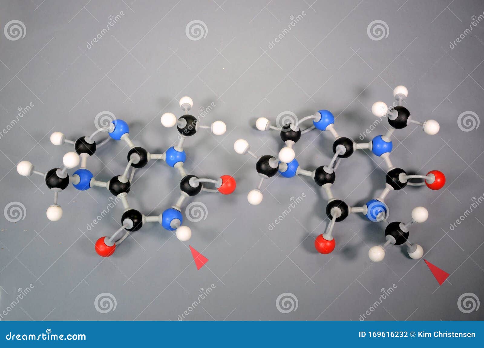 Molecule Models And Formulas On Blackboard Stock Photography ...