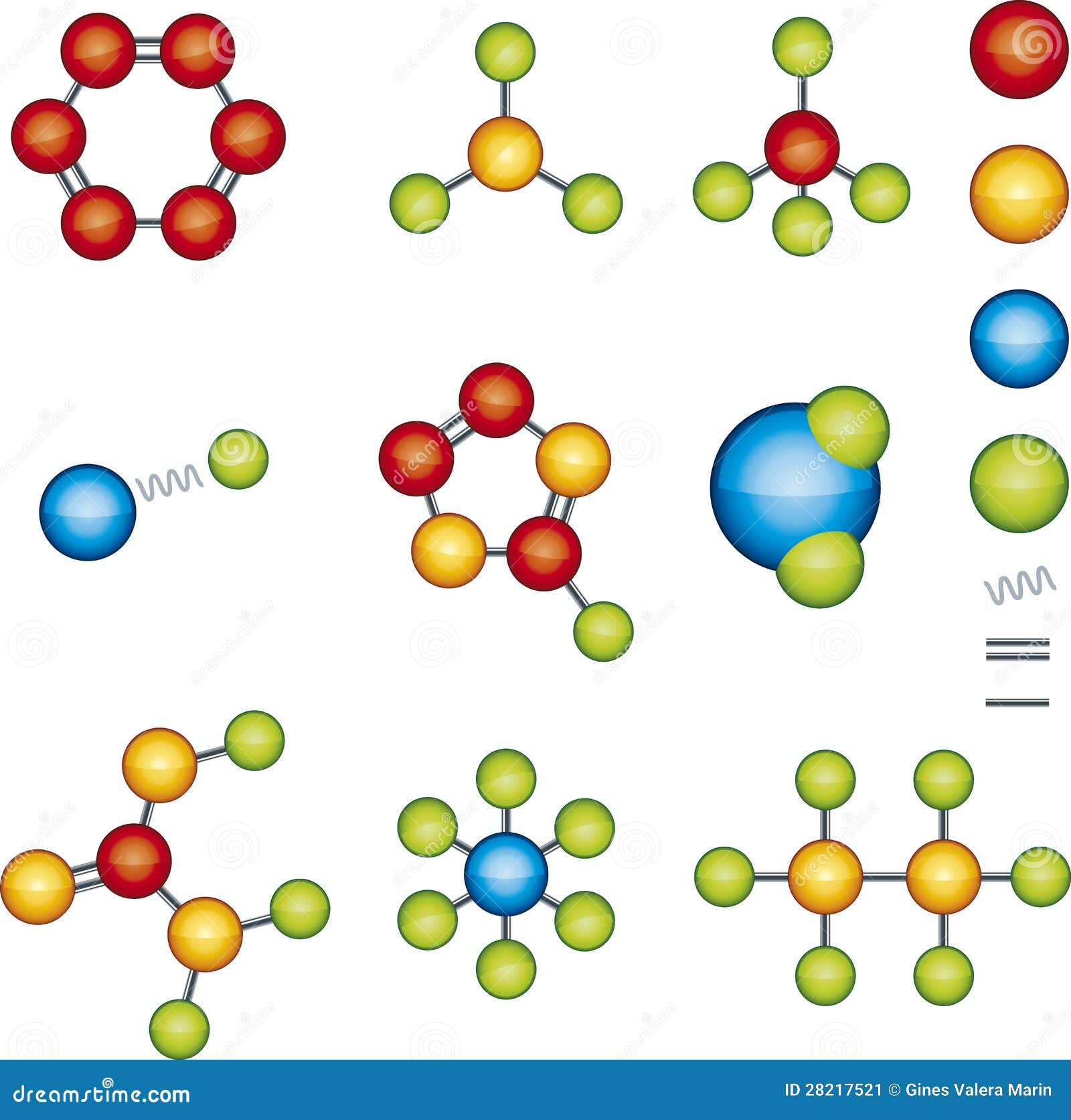 Molecule modules stock vector. Illustration of molecule - 28217521