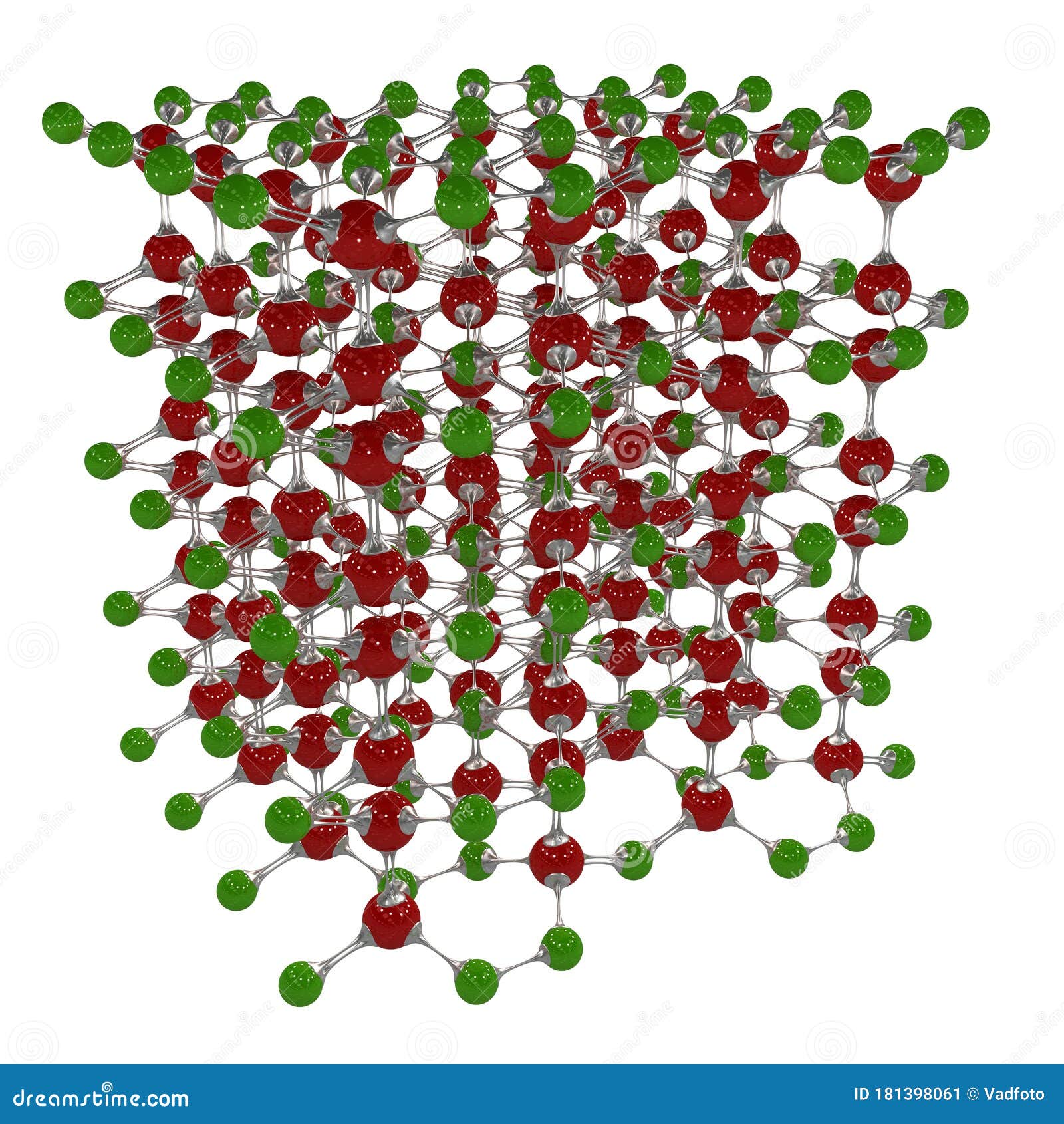 Molecule, Molecular Lattice, 3D Illustration Stock Illustration ...