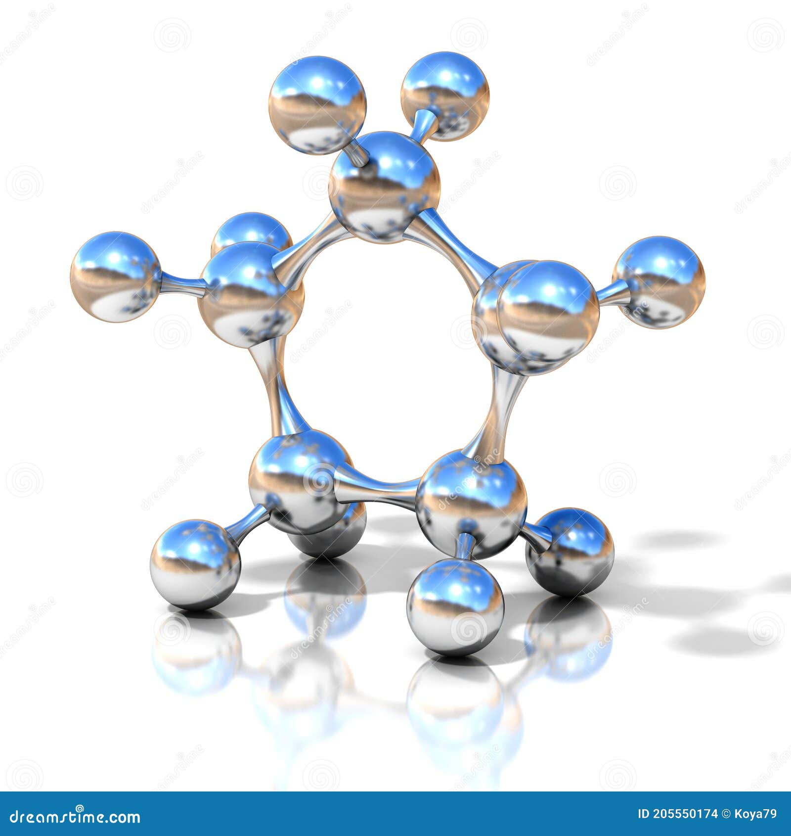Molecule, Molecular Structure 3d Illustration Stock Illustration ...