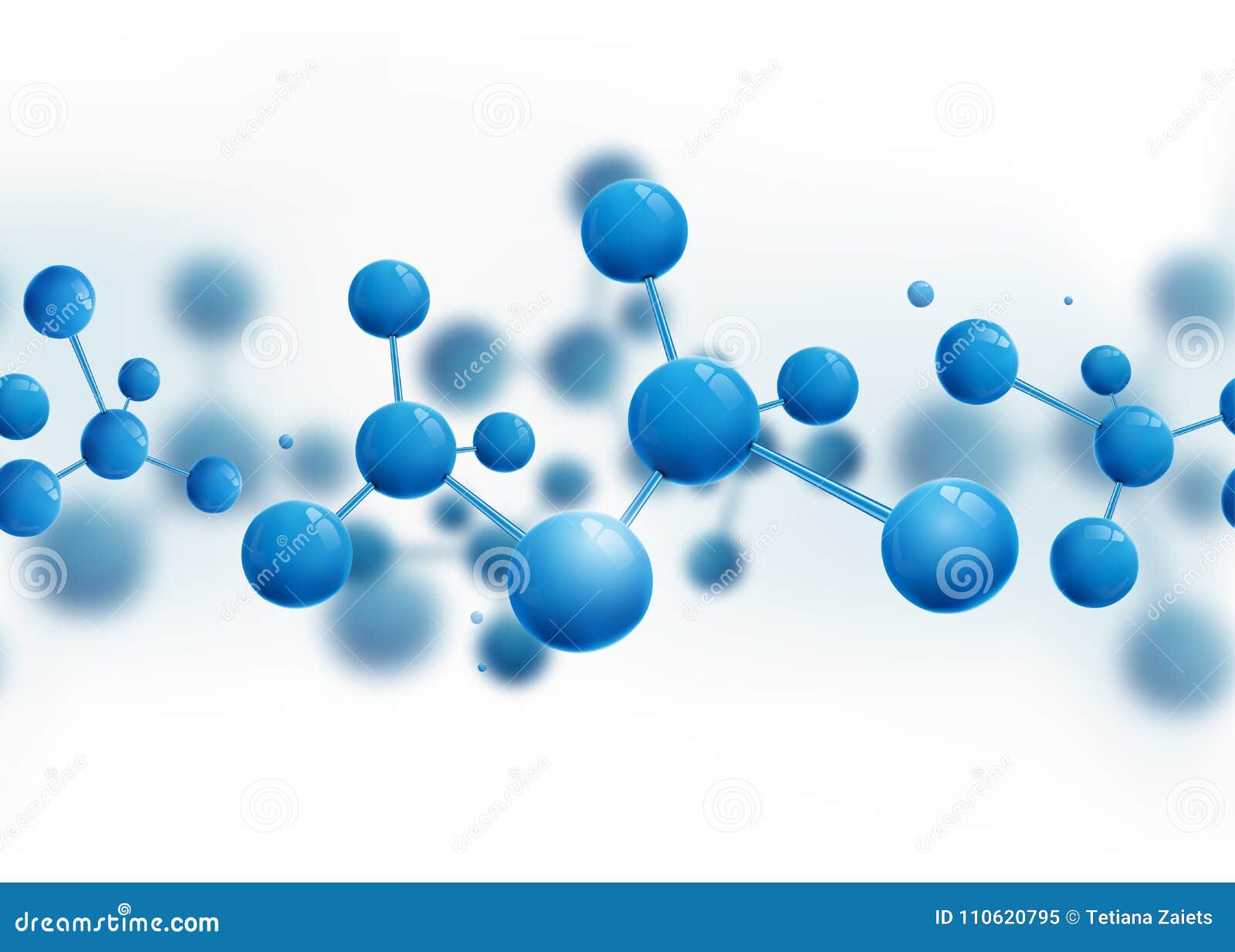 Molecule Network Seamless Border Design Background. Atoms Stock Vector ...