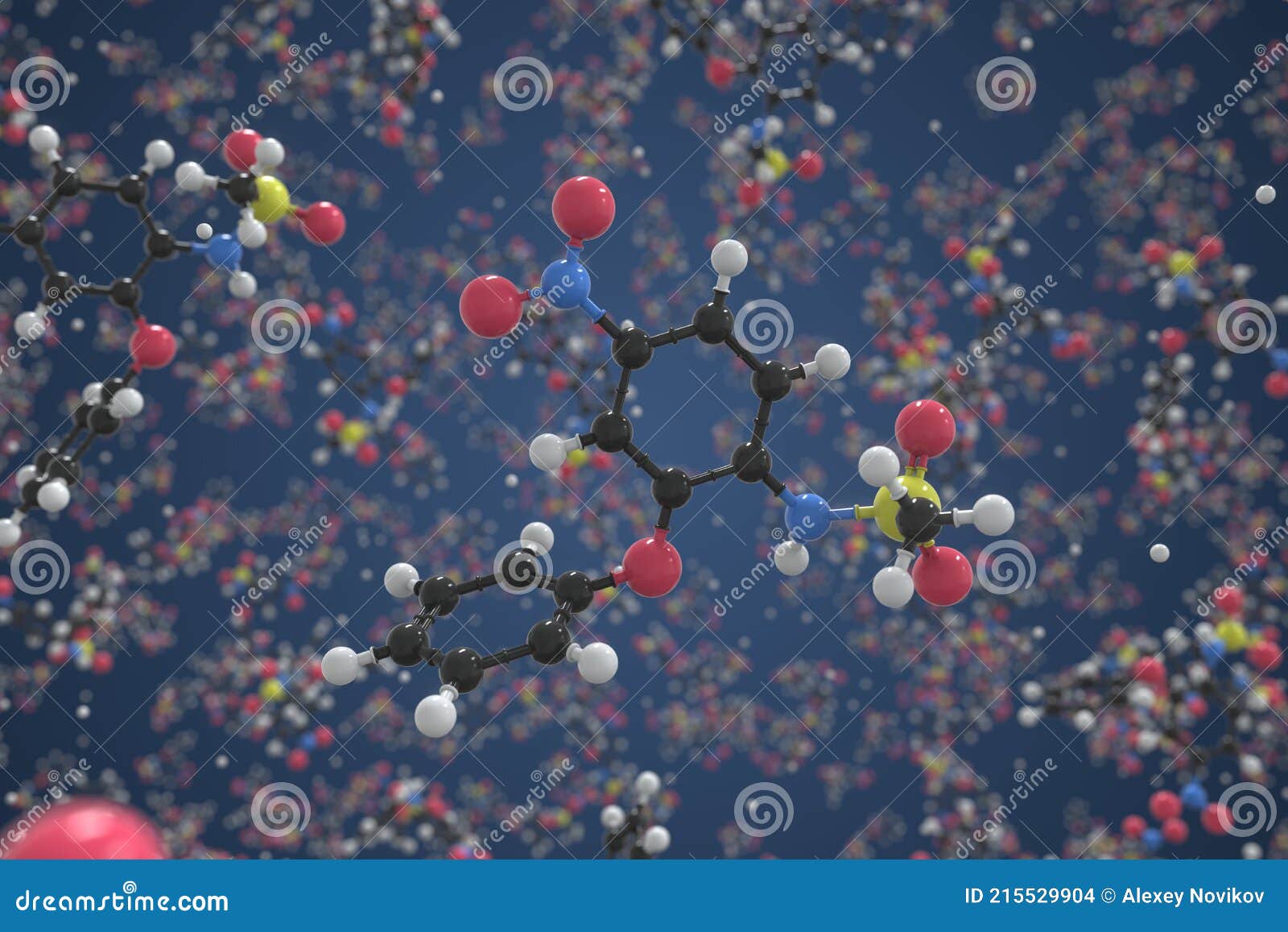 Nimesulide Molecule Structure Royalty-Free Stock Photo | CartoonDealer ...