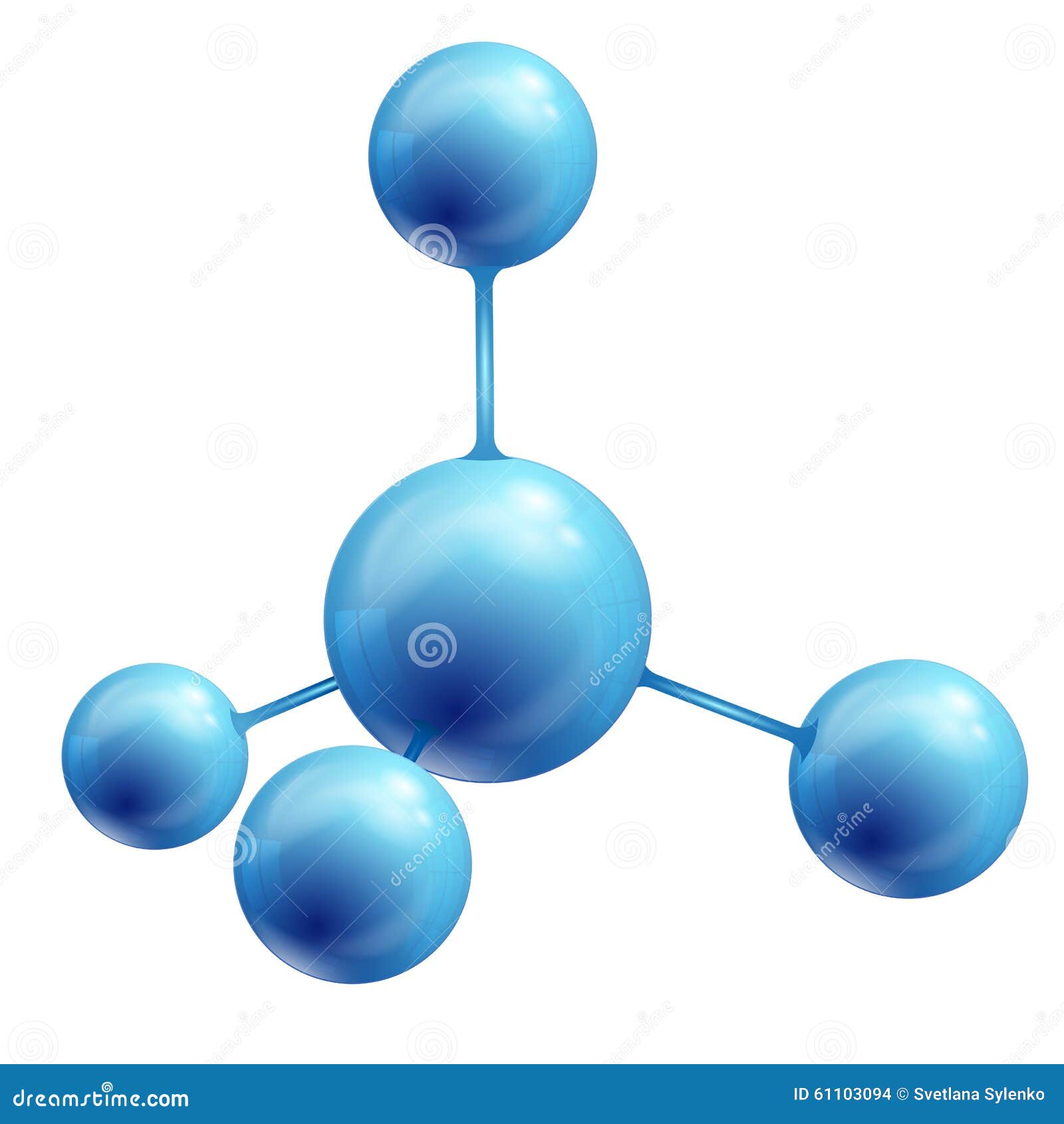 Molecule Over Blue Background Stock Vector - Illustration of chromosome ...