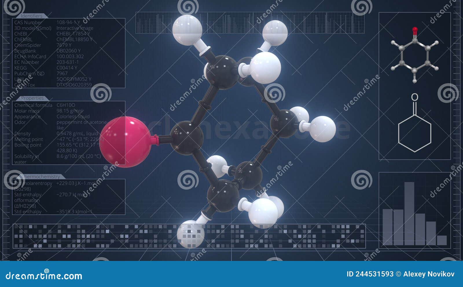 Cyclohexanone Molecule Stock Illustrations – 17 Cyclohexanone Molecule ...