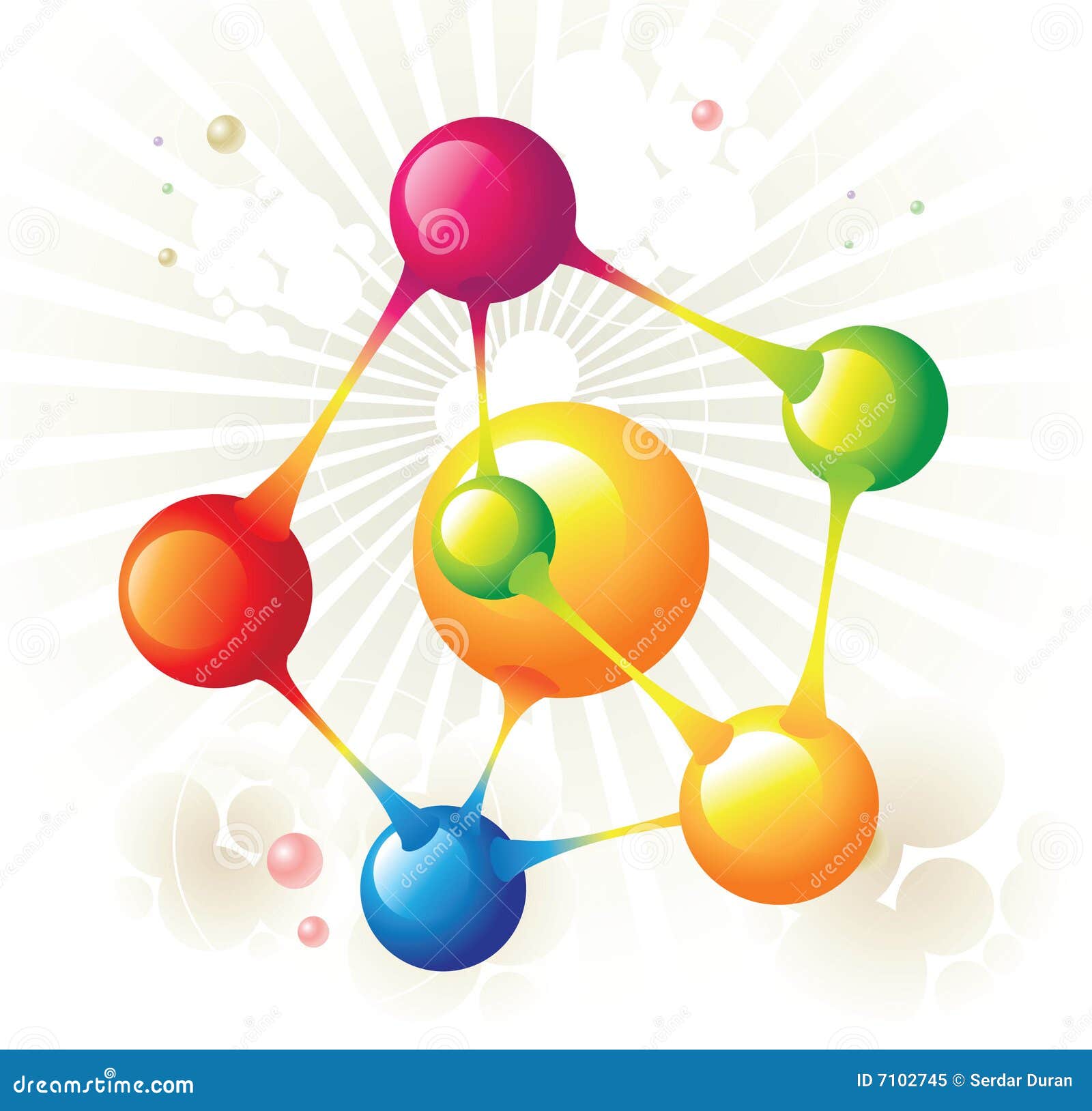 Molecule pentagon stock vector. Illustration of mathematics - 7102745
