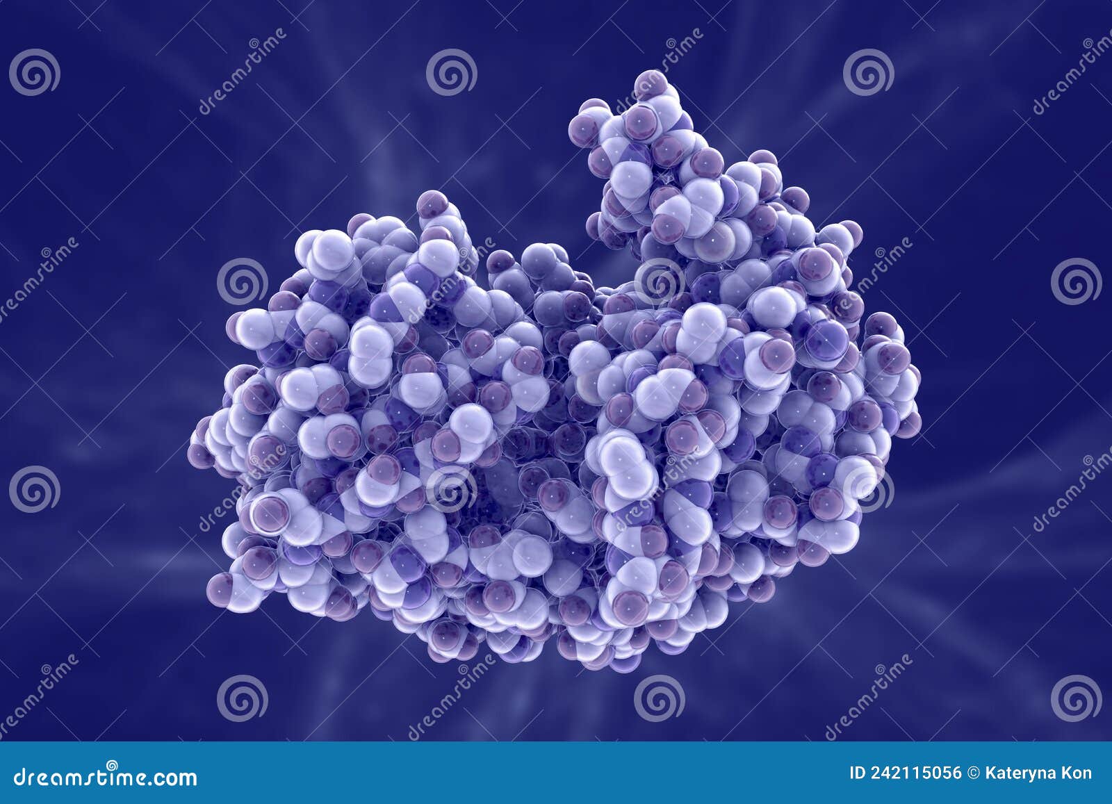 Enzyme Pepsin 3D Model Royalty-Free Stock Photography | CartoonDealer ...