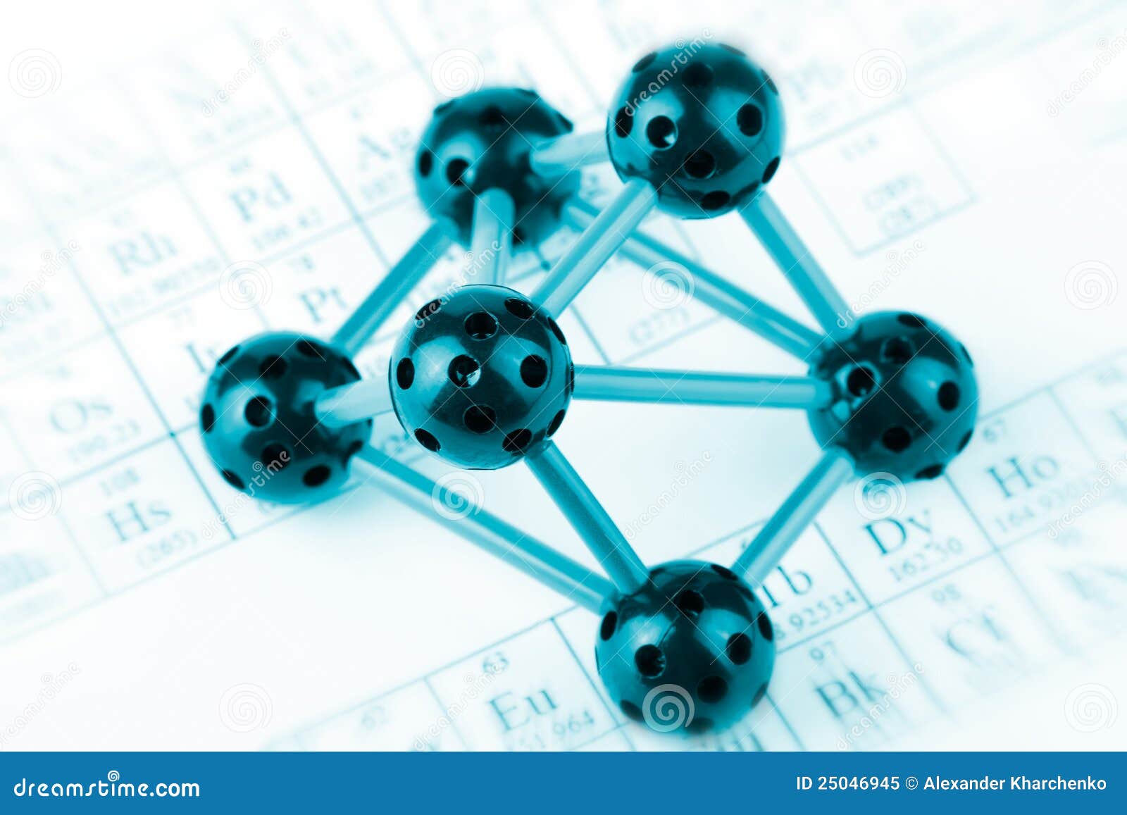 Molecule with Periodic Table Stock Image - Image of biochemistry ...