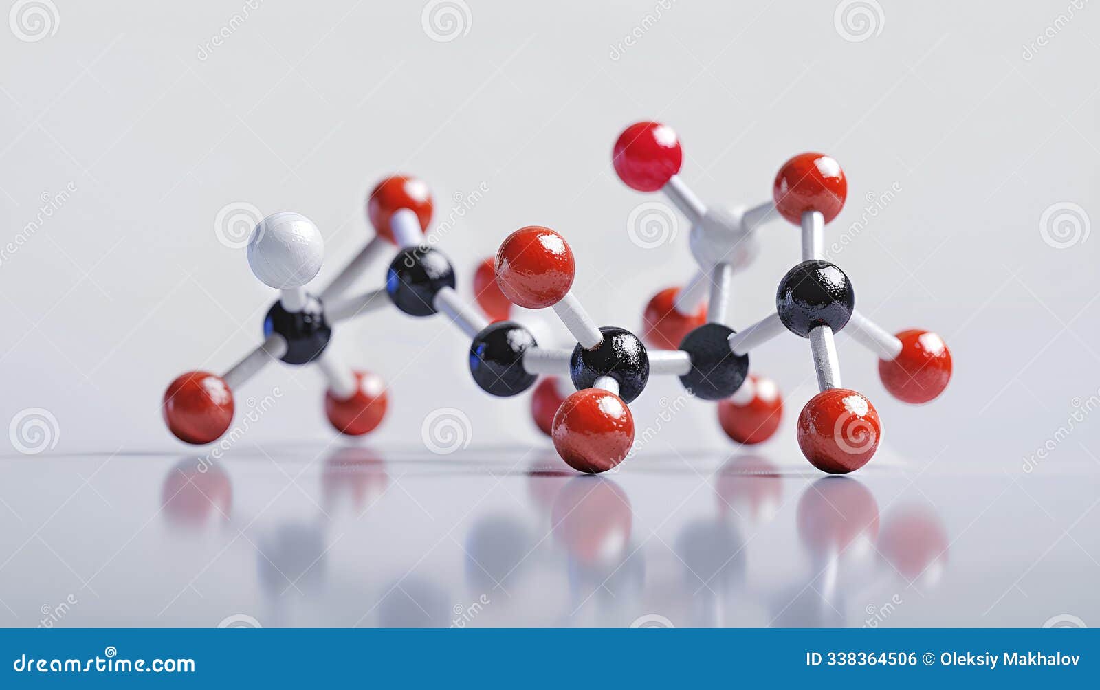 Molecule Of Phenylalanine On White Background. Chemical Model Stock Photography | CartoonDealer ...