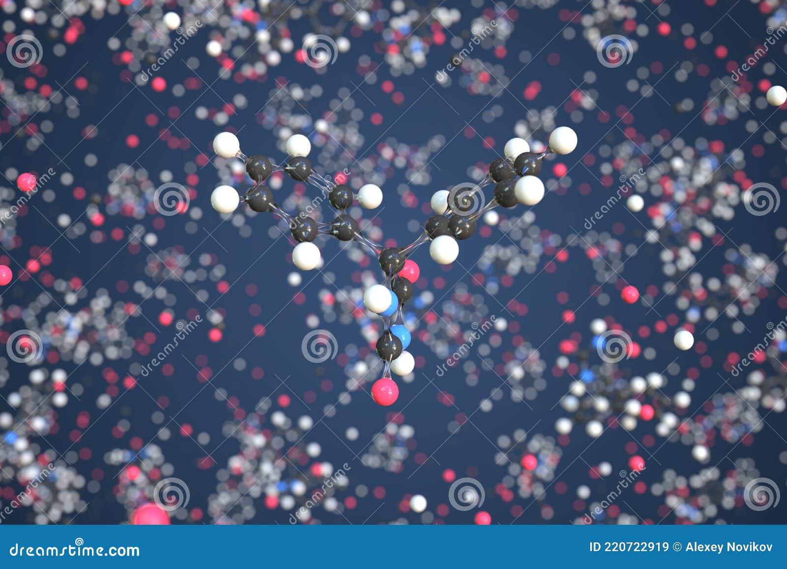 Phenytoin Molecule, Molecular Structures, Anti-seizure Medication, 3d ...