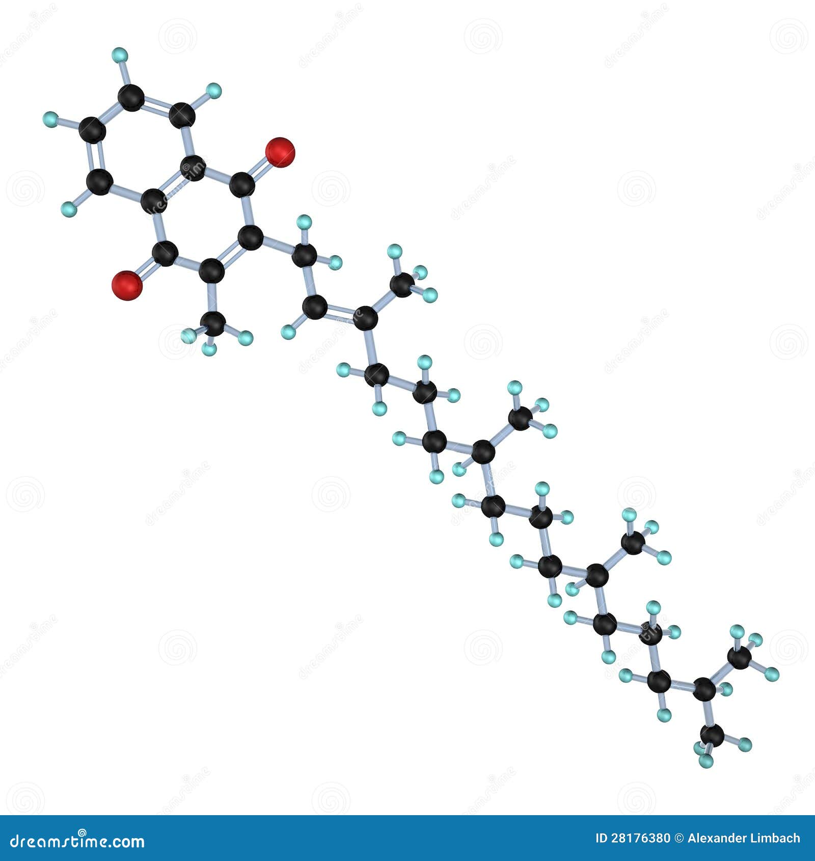 Molecule Phylloquinone Vitamin K1 Stock Illustration - Illustration of ...