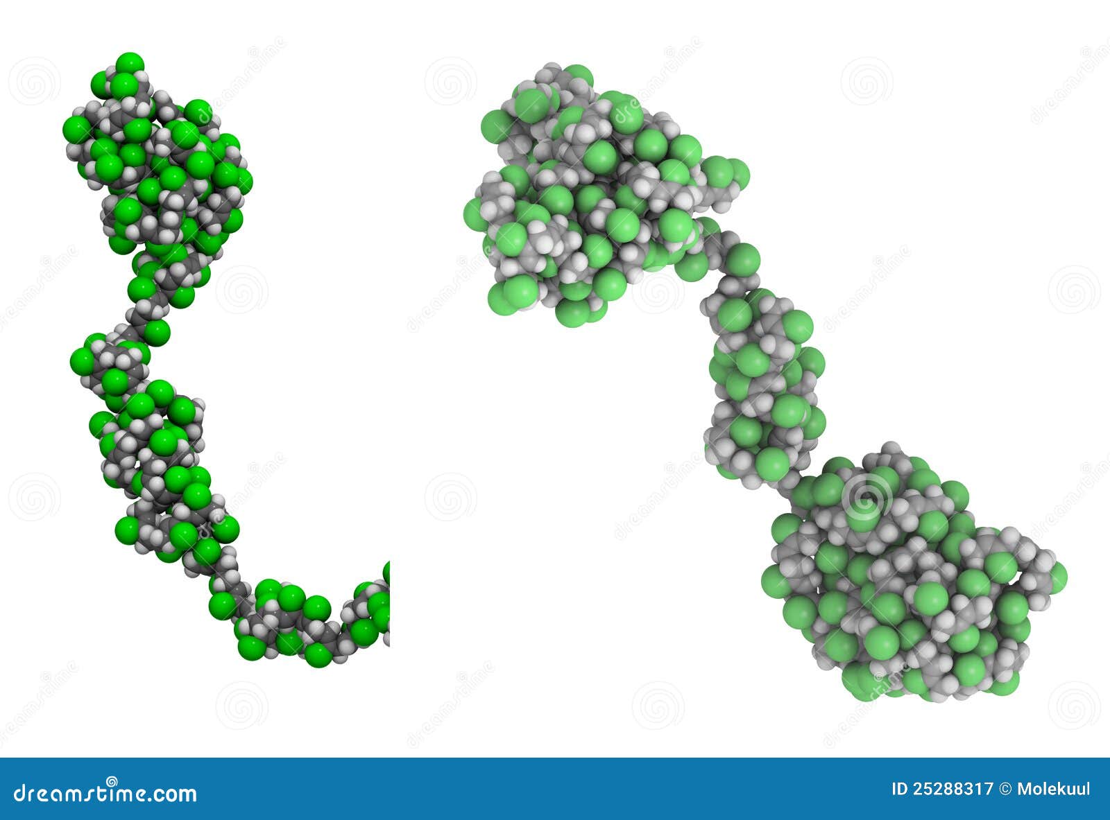Molecule of Polychloroprene Stock Illustration - Illustration of ...