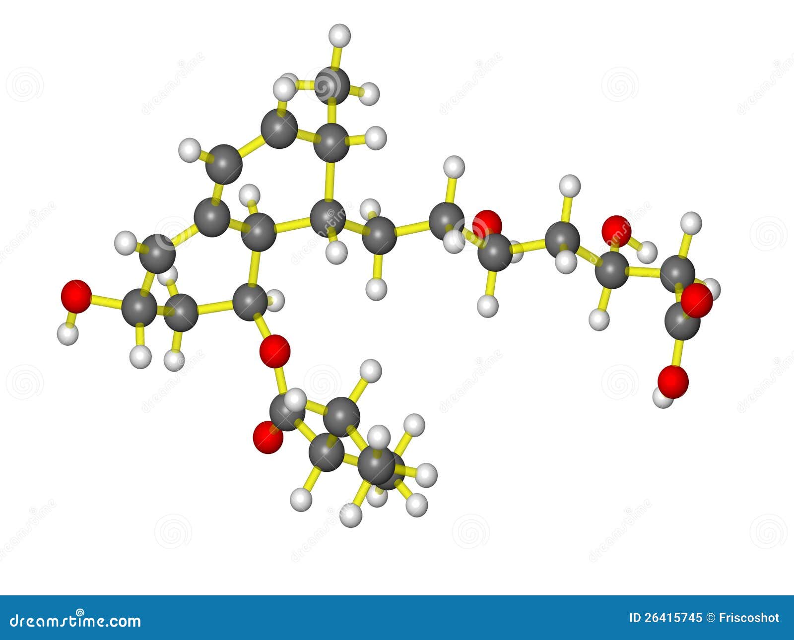 A molecule of pravachol stock illustration. Illustration of ball - 26415745