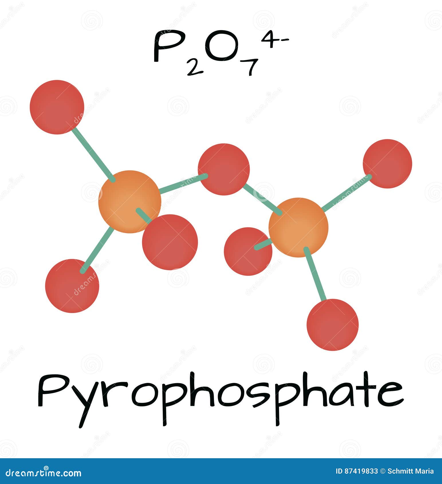 Molecule Pyrophosphate in Vector Stock Vector - Illustration of ...