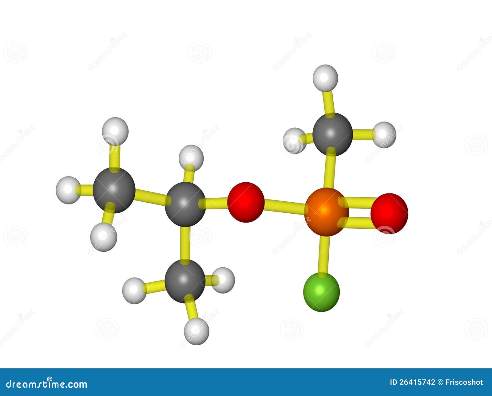 A Molecule Of Sarin Stock Photography - Image: 26415742