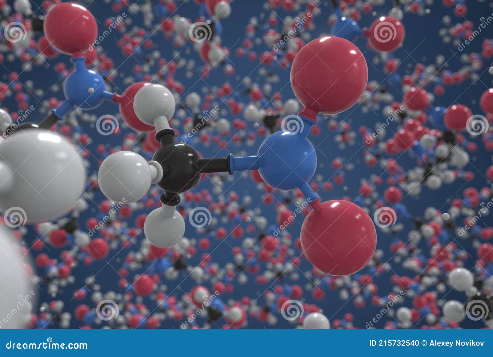 Nitromethane Molecule Isolated On Grey Stock Image | CartoonDealer.com ...