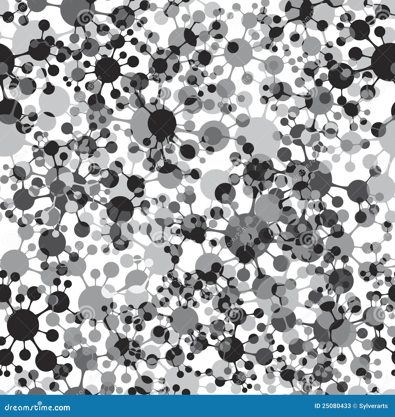 Molecule Seamless Background. Stock Vector - Illustration of molecular ...