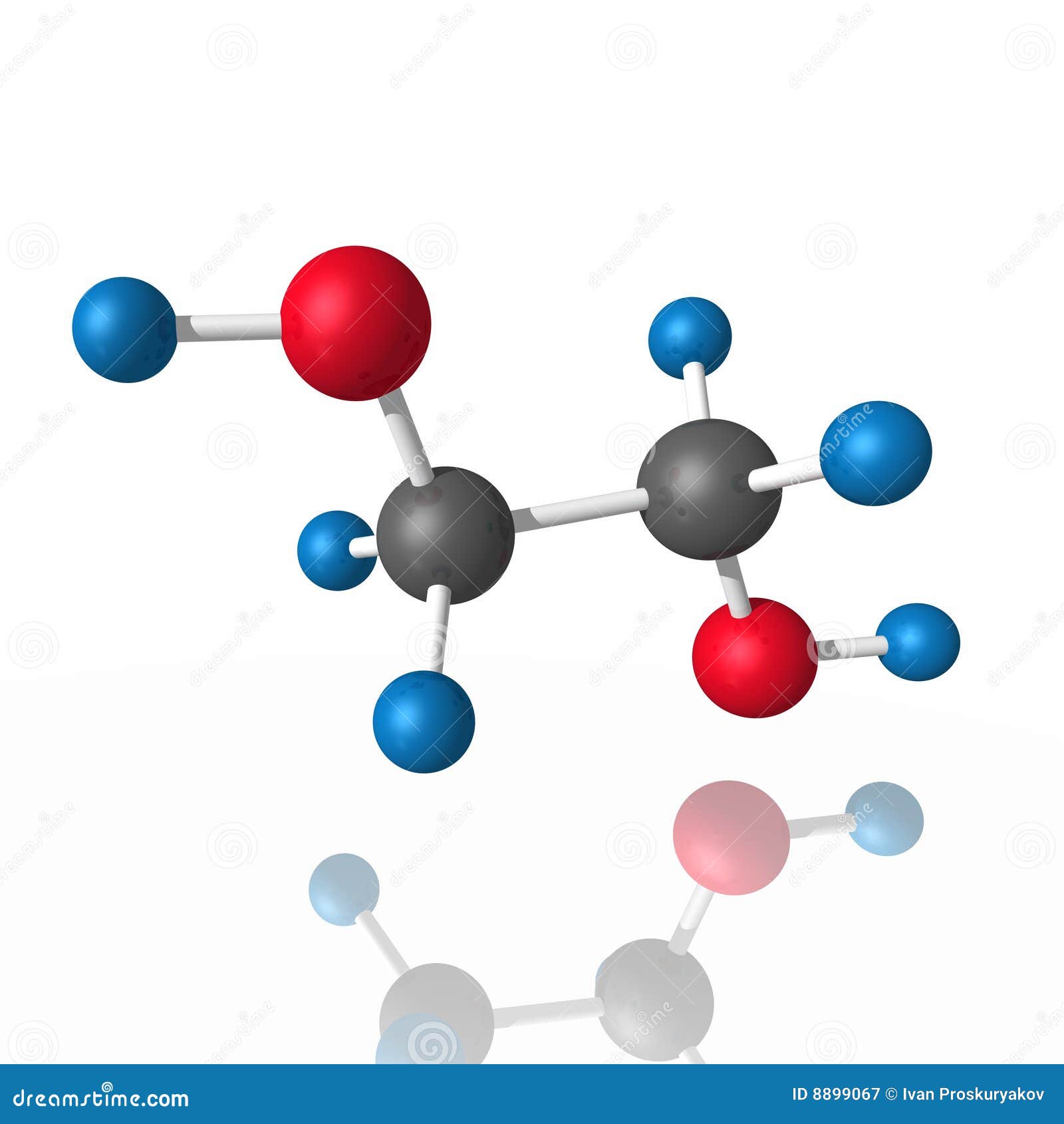 Molecule of spirit stock illustration. Illustration of artificial - 8899067