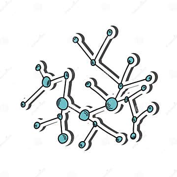 Molecule Sticker stock vector. Illustration of pattern - 255456636