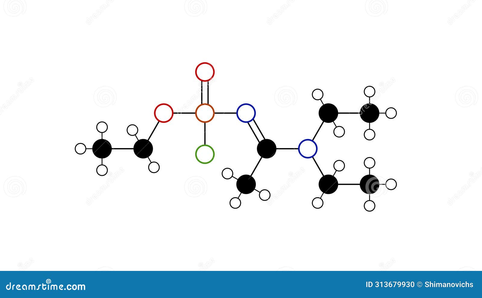 A-234 Molecule, Structural Chemical Formula, Ball-and-stick Model ...