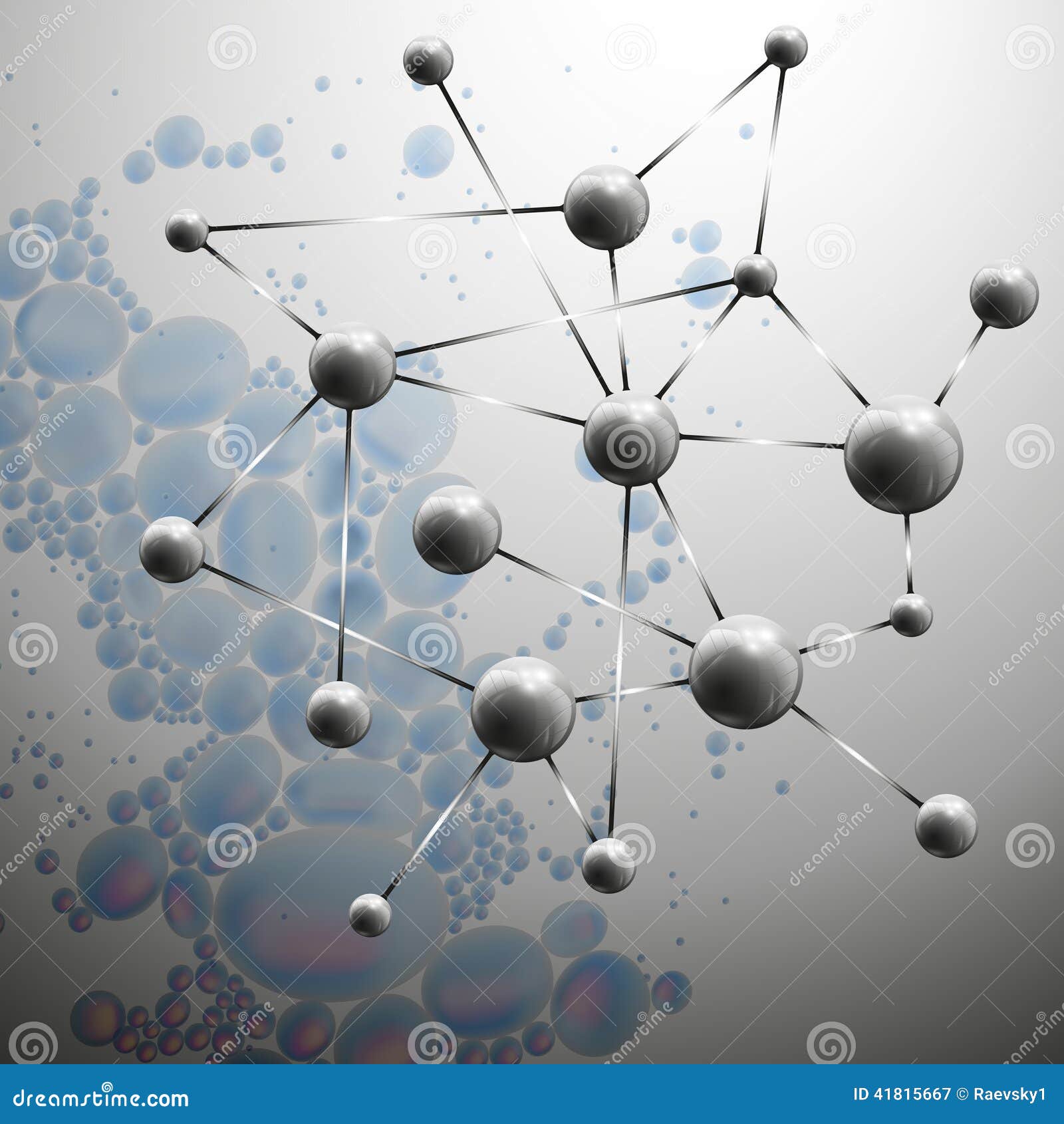Molecule Structure Background Vector Illustration Stock Vector ...
