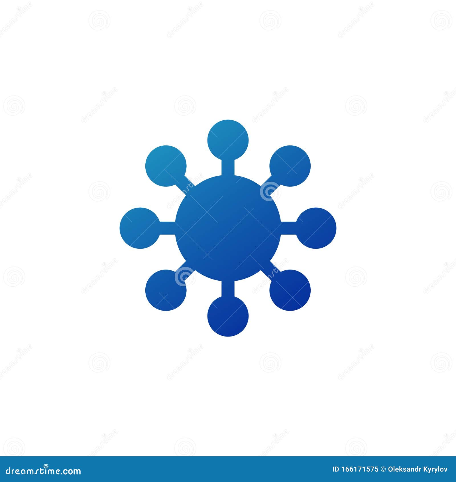 Molecule Structure Circle Logo Design. Stock Vector Illustration ...