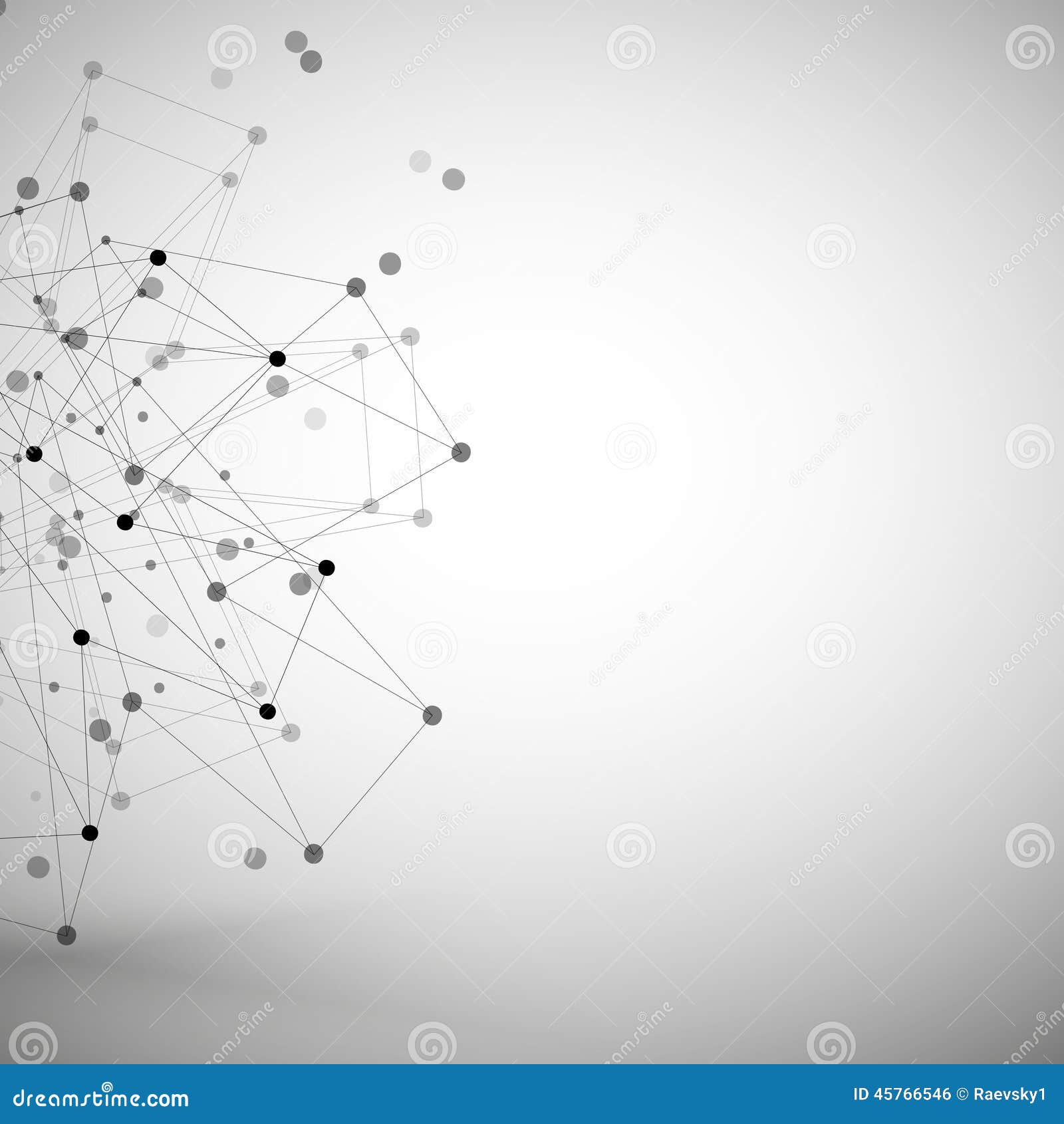 Molecule Structure, Gray Background Illustration Stock Photo - Image of ...