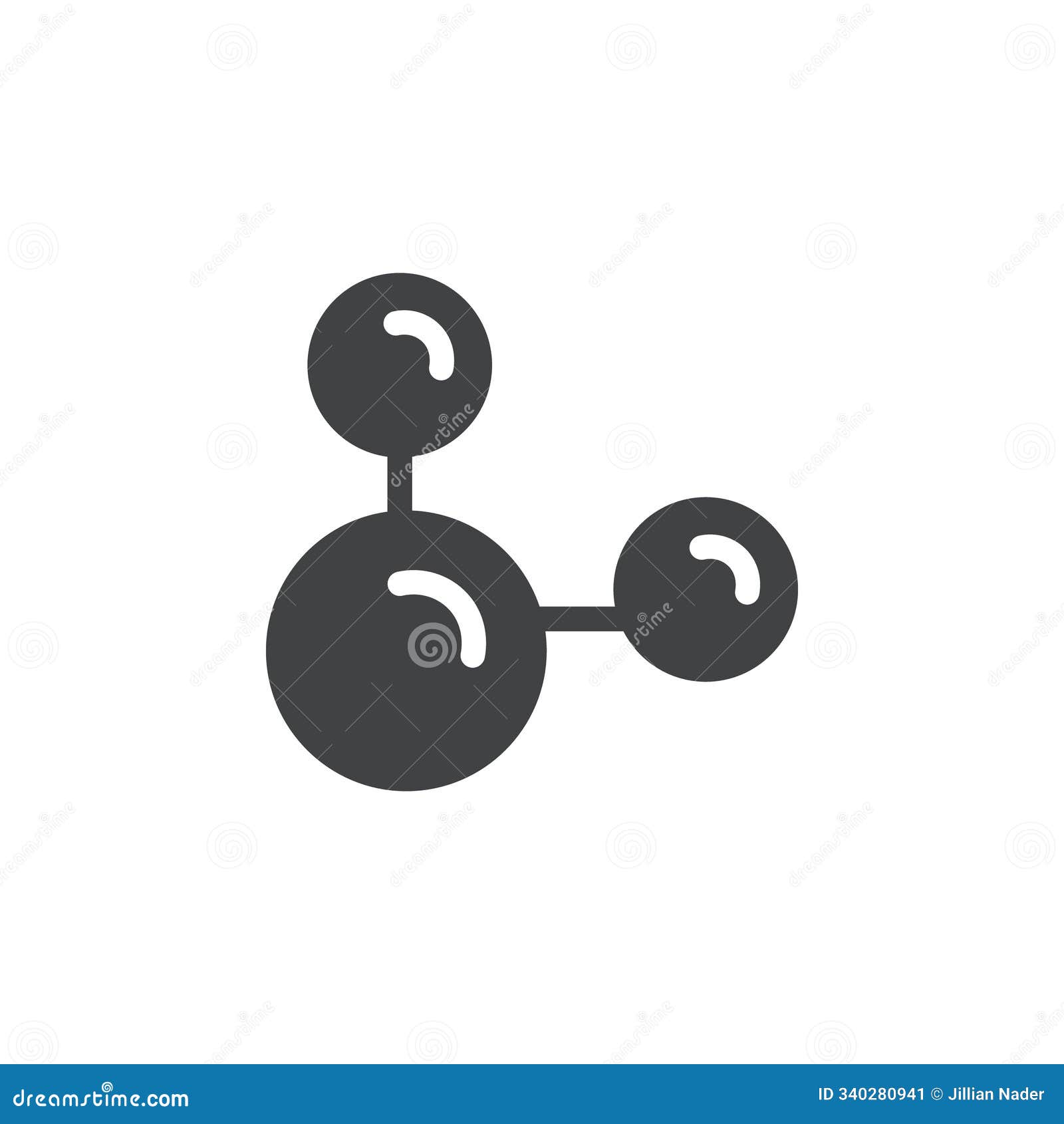 Molecule Structure Icon Simple Vector Symbol Stock Vector ...