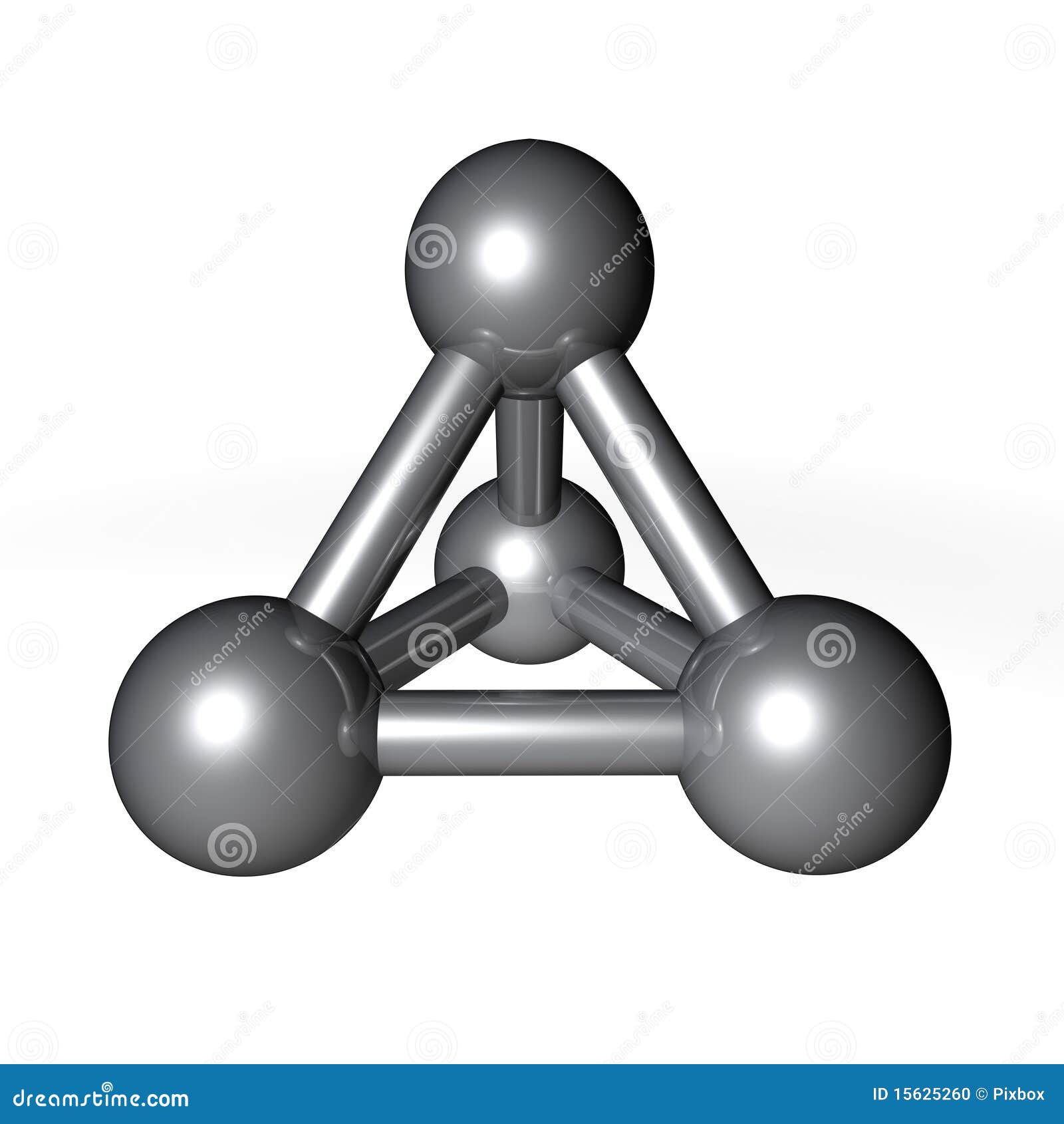 Molecule Structure Metallic Grey Stock Illustration - Illustration of ...
