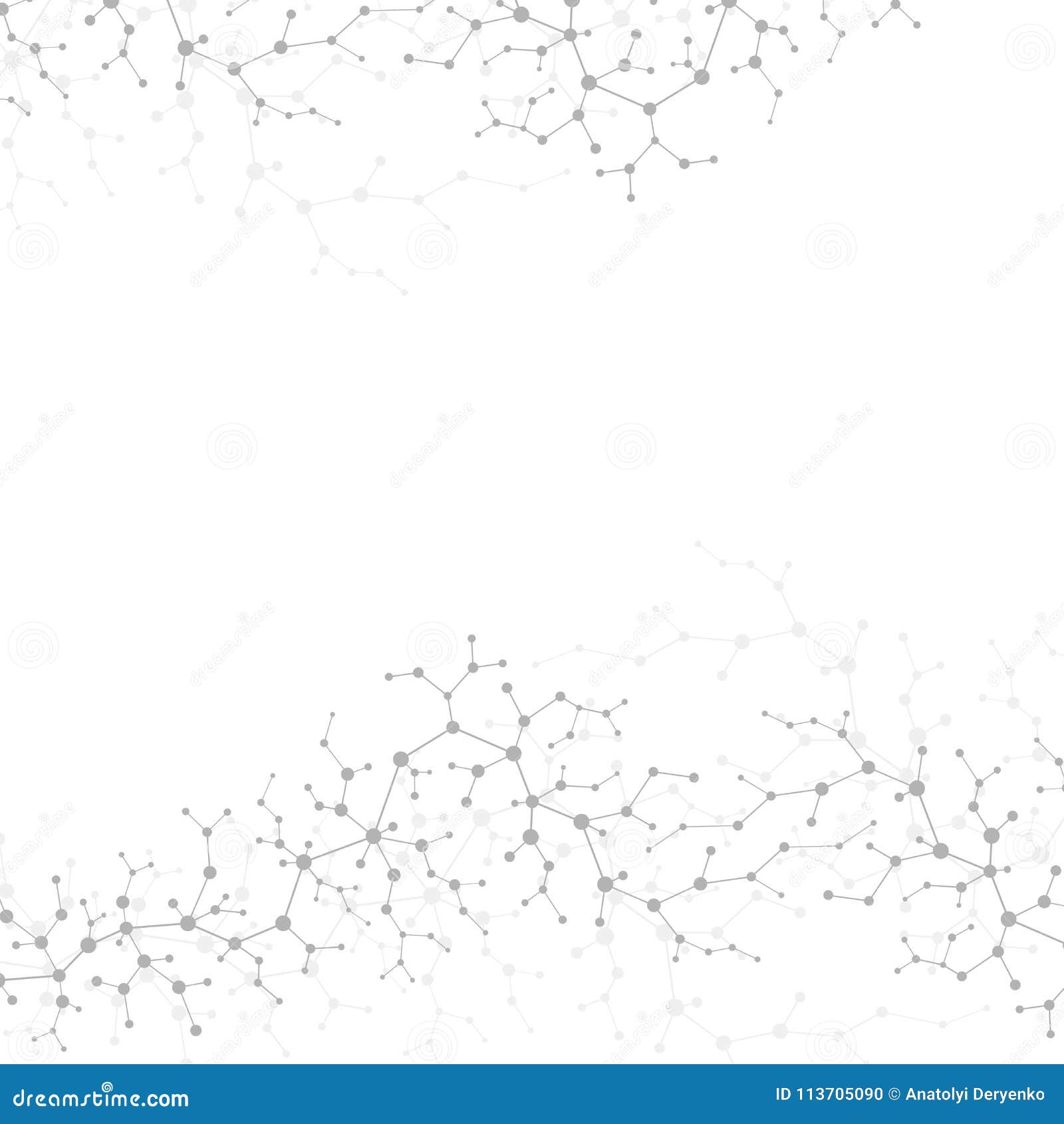 Molecular Concept Of Neurons And Nervous System. Molecule Structure ...