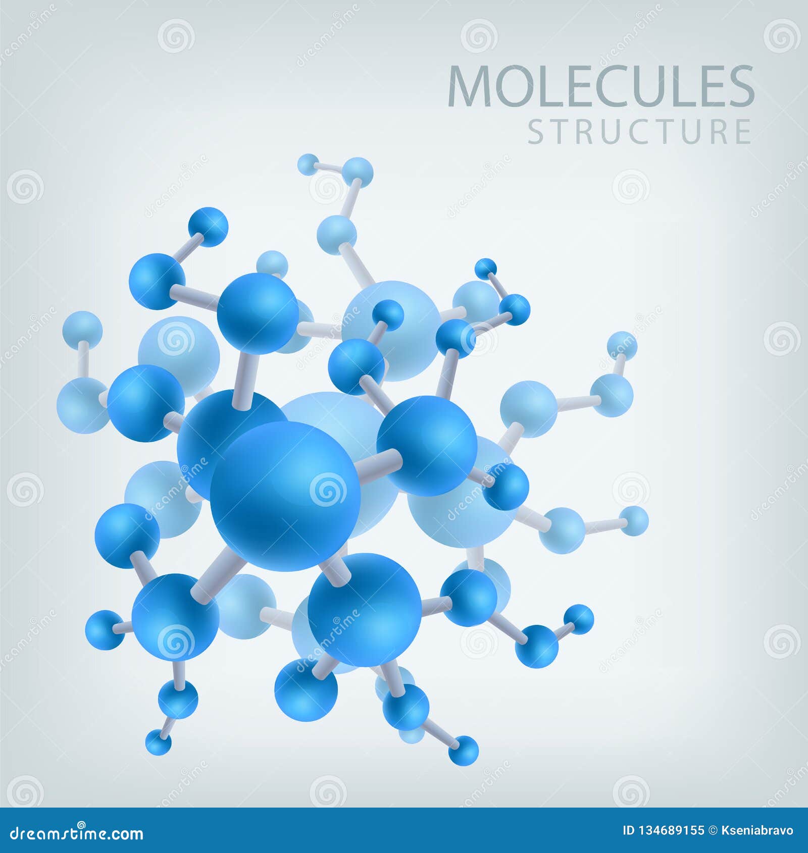 Molecule Structure Structure, Vector Stock Vector - Illustration of ...