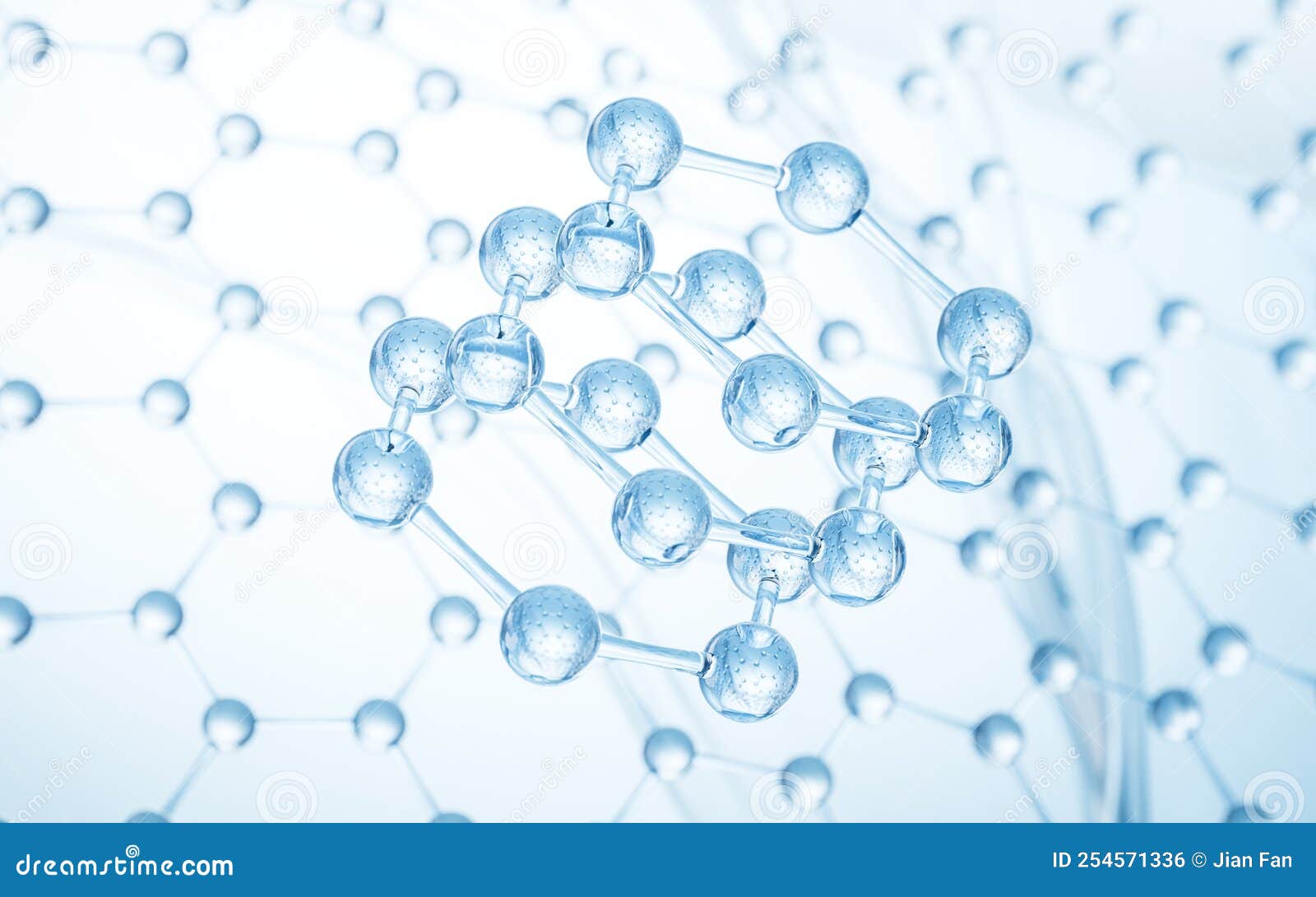 Molecule Structure with Transparent Background, 3d Rendering Stock ...