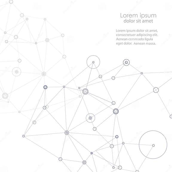 Molecule Structure Vector Background Stock Vector Illustration Of Genetic Grid 318734532