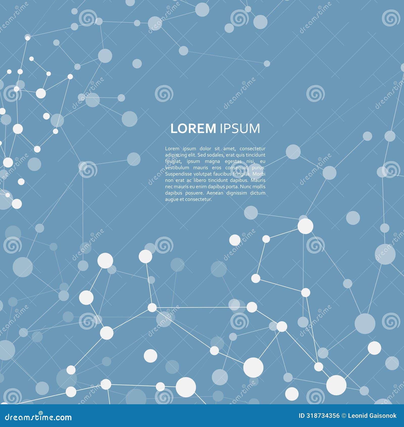 Molecule Structure Vector Background. Vector Abstract Science Background with Place for Text ...